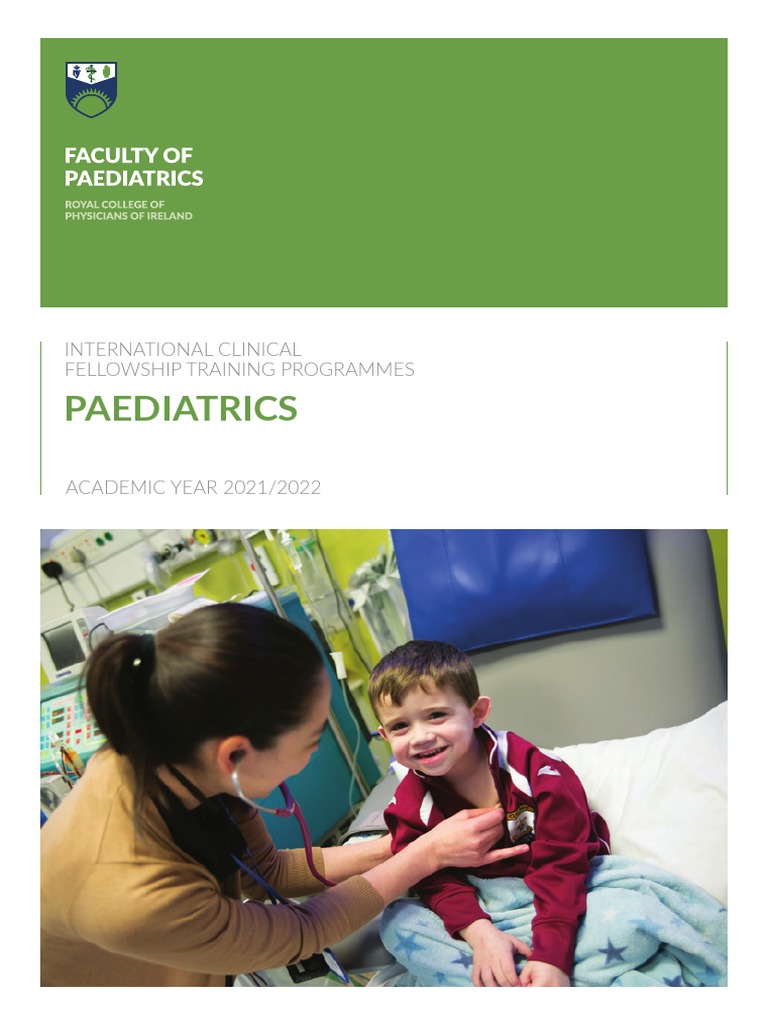 Paediatrics: International Clinical Fellowship Training Programmes ...