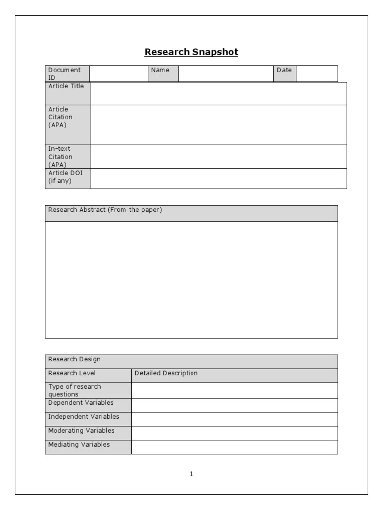 Research Snapshot | PDF