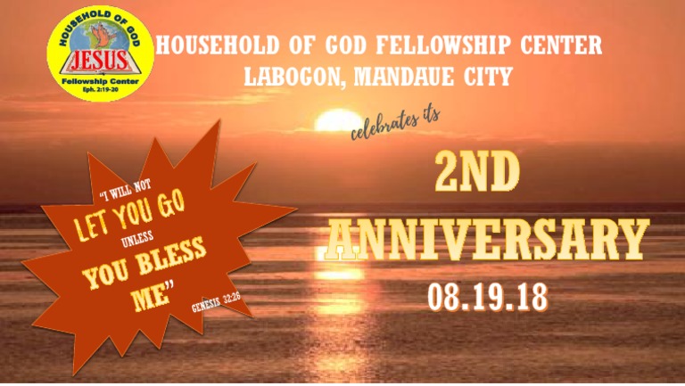 Tarp Template For 2nd Church Anniversary | PDF