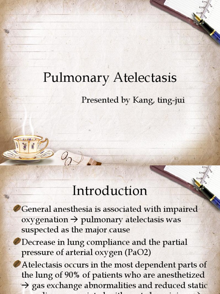 Atelectasis | PDF | Anesthesia | Lung