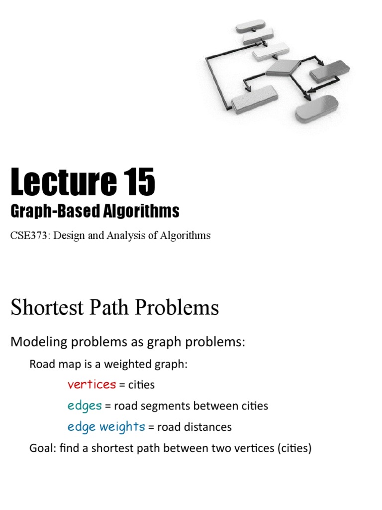 Graph Based Algorithms Cse373 Design And Analysis Of Algorithms Pdf Combinatorics Graph 