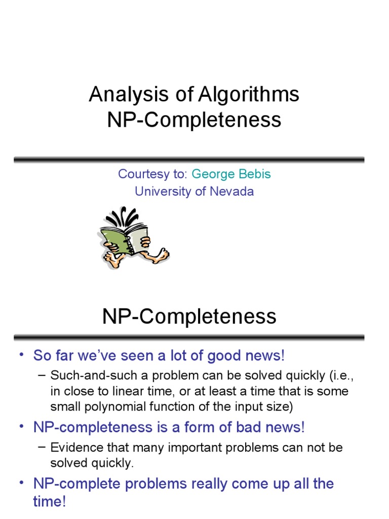 Analysis of NP-Completeness Problems | PDF | Computational Complexity Theory | Time Complexity