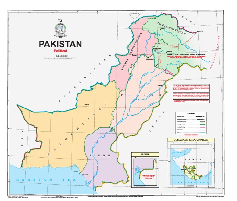 Political Map Pakistan-1 PDF | PDF | Kashmir | Pakistan