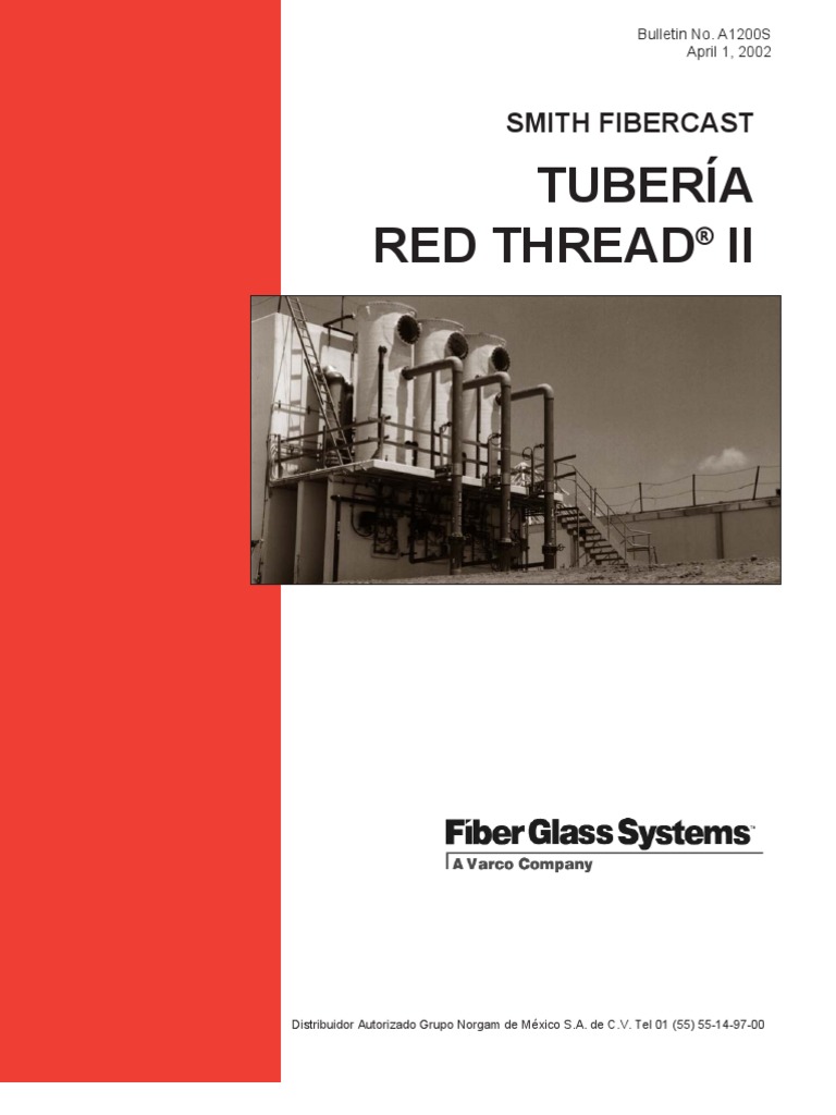 Tubería Red Thread® Ii | PDF | Tubería (transporte de fluidos) | Bomba