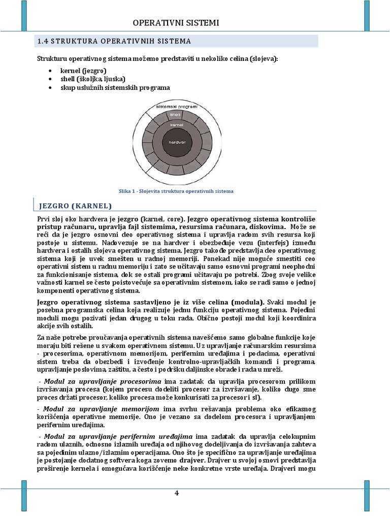 03 - Struktura Operativnih Sistema | PDF