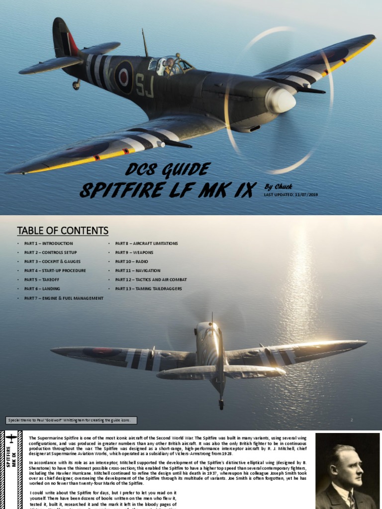 DCS Spitfire MK IX Guide | PDF | Supermarine Spitfire | Vehicles