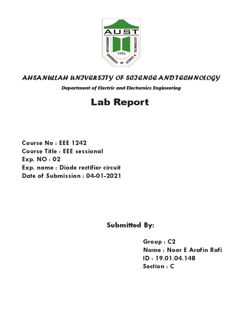 Eee Lab Report Pdf 