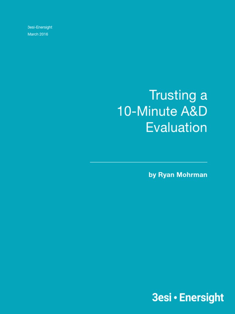 3esi Enersight - Whitepaper - 10 Minute A D - Updated2 SC | PDF ...