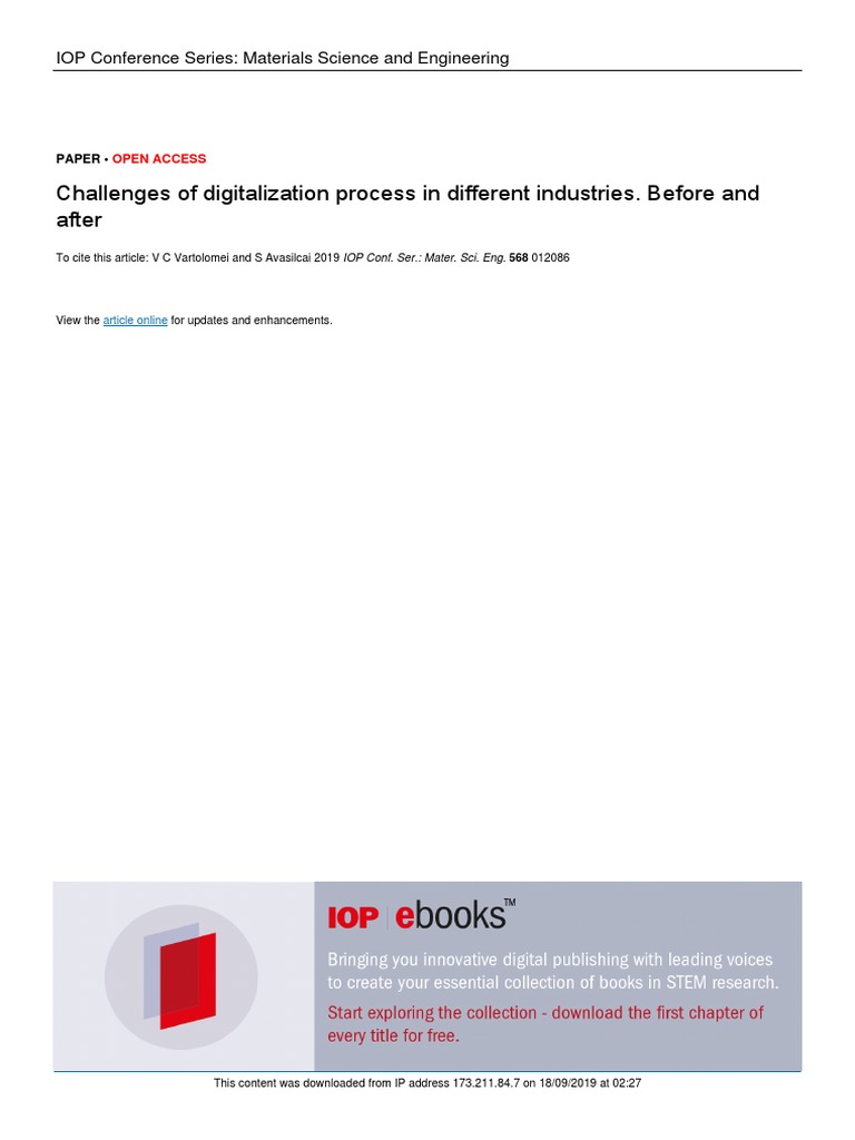 Digitalization Challenges Across Industries | PDF | Computer Security ...