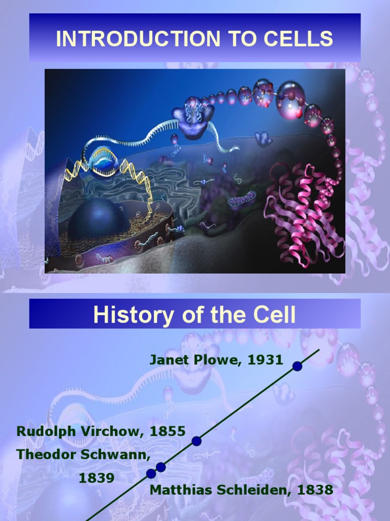 Intro To Cells PPT | PDF | Organelle | Cell (Biology)