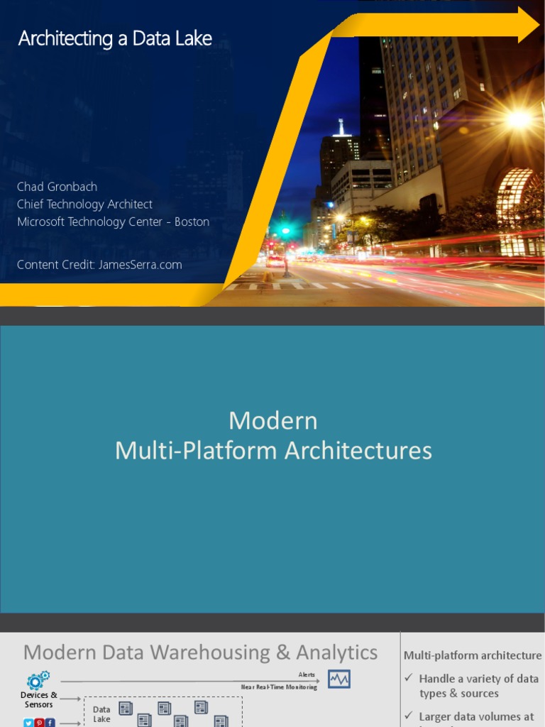 Architecting A Data Lake | PDF | Apache Spark | Cloud Computing