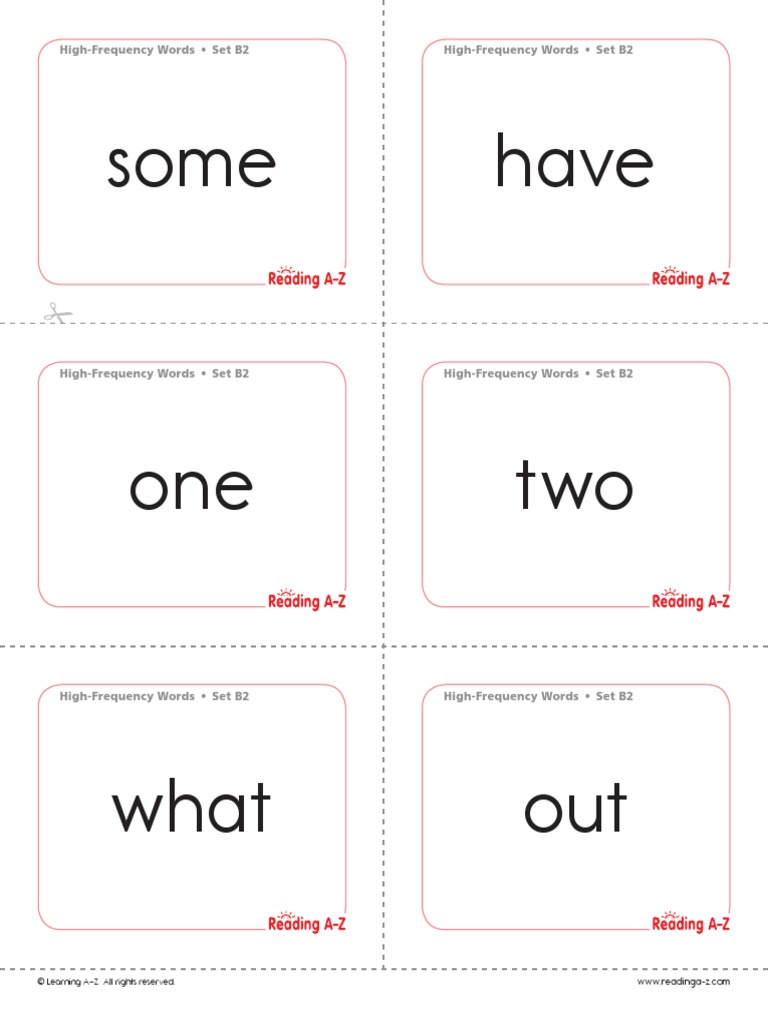 Some Have: High-Frequency Words - Set B2 High-Frequency Words - Set B2 ...