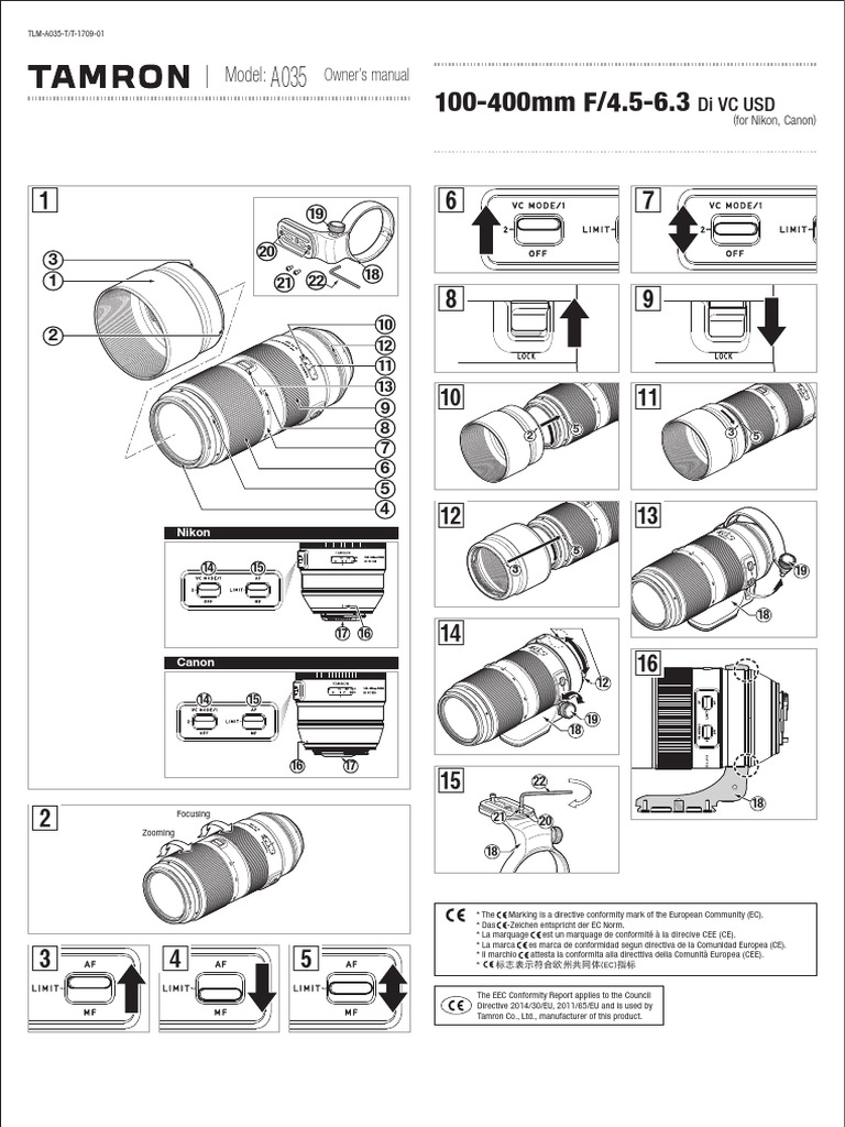 Model:: Owner's Manual | PDF | Camera Lens | Autofocus