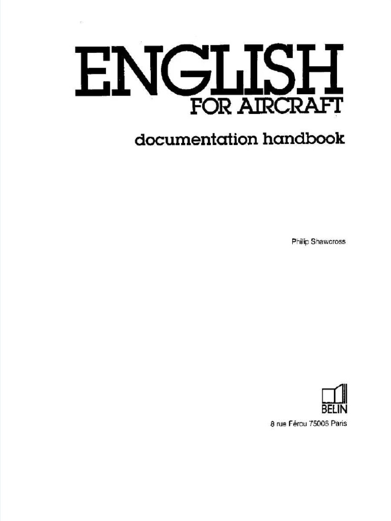English For Aircraft 1 | PDF