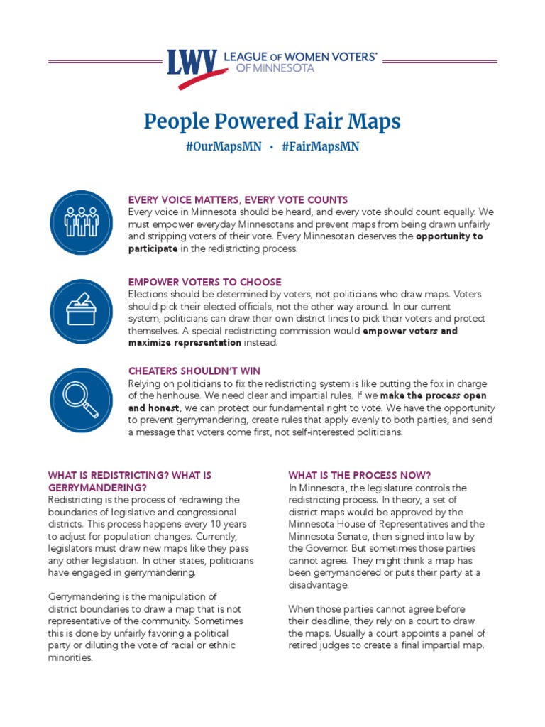 People Powered Fair Maps Flyer | PDF | Gerrymandering | Redistricting