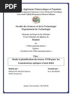 Memoire FTTH | PDF | Fibre optique | Réseau électrique