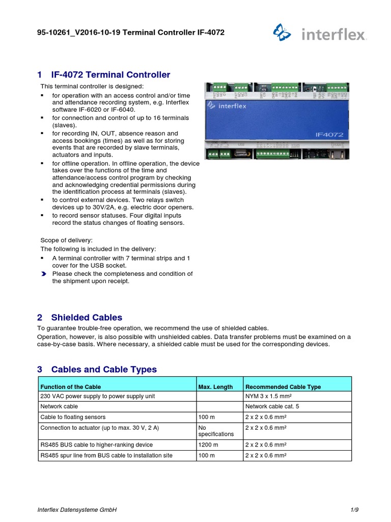 IF-4072 Terminal Controller Access Control | PDF | Business