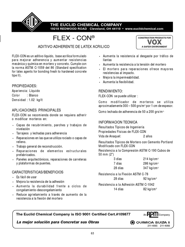 Flex Con | PDF | Hormigón | Cemento