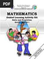 Ratios Choice Board | PDF | Ratio | Cognition