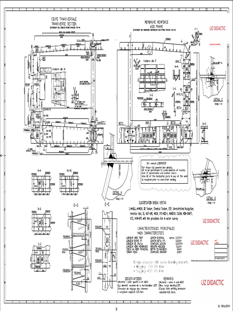 Midship Section Rev G 16 - 04 - 15 BV BV BV PDF | PDF