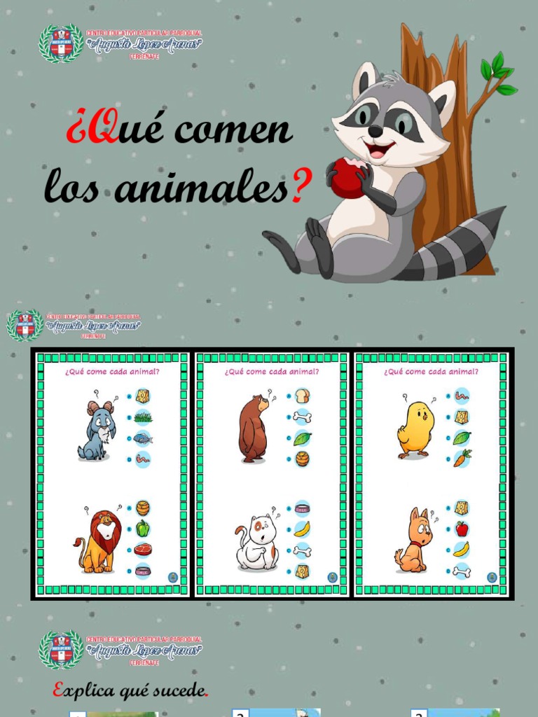 Alimentación de los Animales para Niños | PDF | Salud y bienestar ...