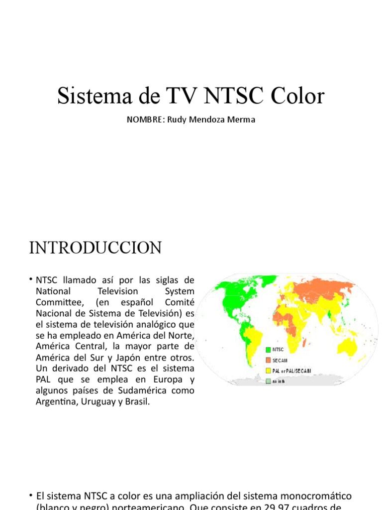 Sistema de TV NTSC Color: Una explicación detallada de las ...