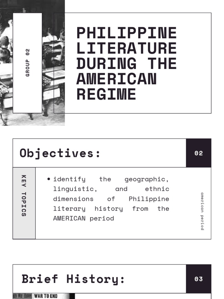 Philippine Literature During The American Regime | PDF | Philippines ...