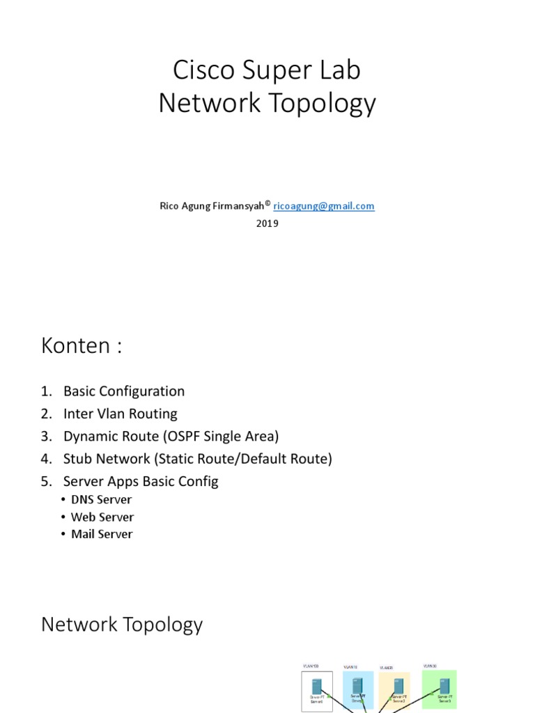 Cisco Super Lab Topology | PDF | Ip Address | Domain Name System