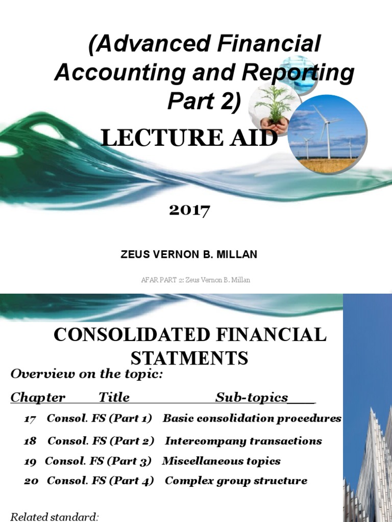 Chapter 17 Consolidated FS - Part 1 | PDF | Consolidation (Business ...