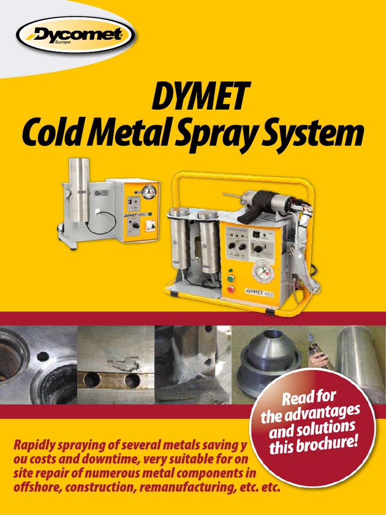 DYMET Cold Metal Spray System Overview | PDF | Corrosion | Metals
