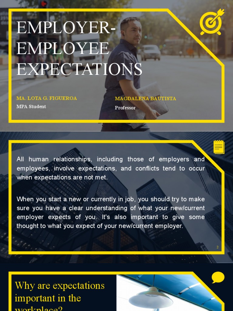 Employer-Employee Expectations Overview | PDF | Employment | Labor
