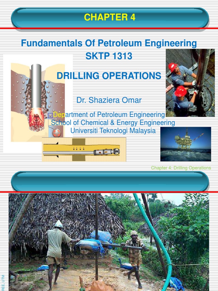 Chapter 4-Drilling Operations PDF | PDF | Drilling Rig | Offshore Drilling