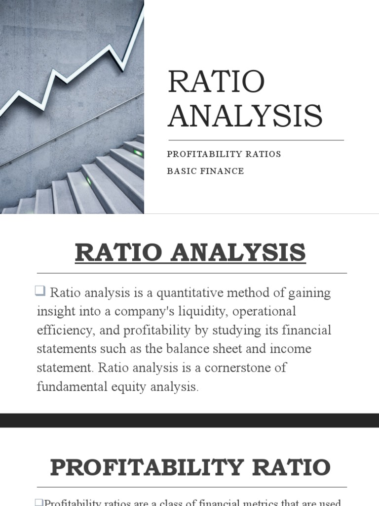 Ratio Analysis: Profitability Ratios Basic Finance | PDF | Return On ...