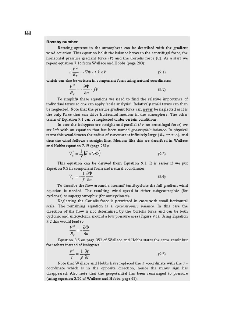 FV N R V: Rossby Number | PDF | Gases | Physical Phenomena