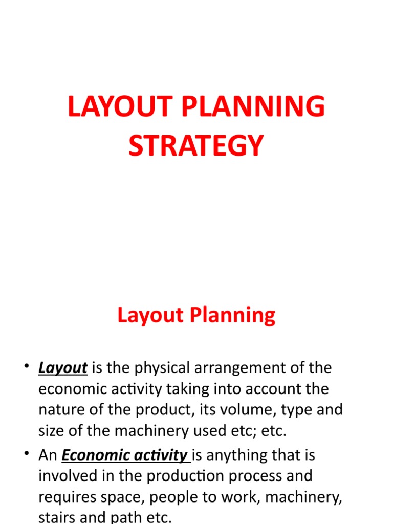 Chapter 5 Layout Planning and Its Importance in Lean Operations | PDF ...