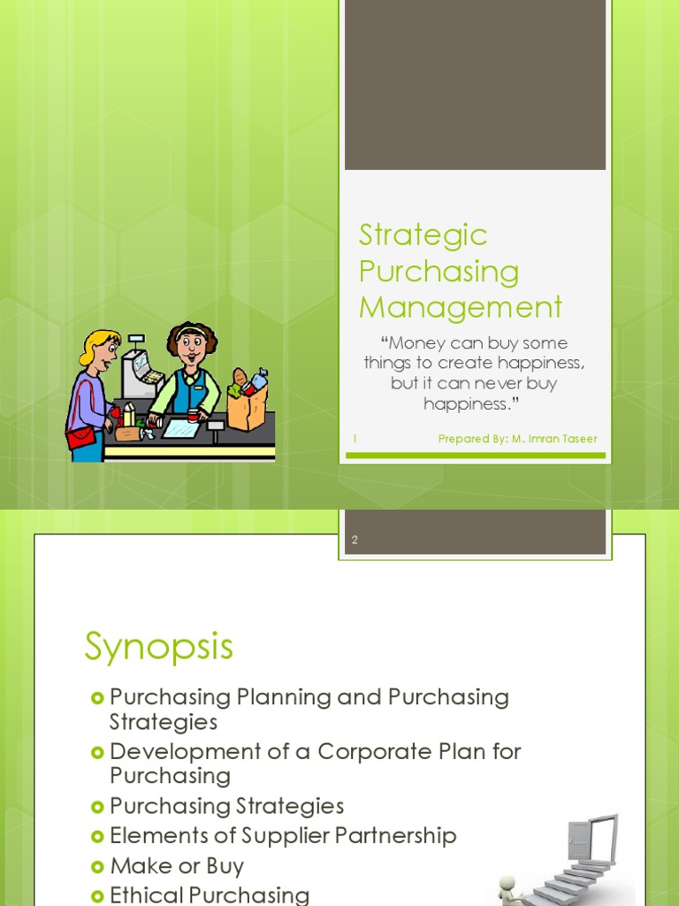Strategic Purchasing Management | PDF | Supply Chain | Procurement