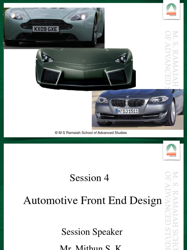 Session4 Automotive Front End Design | PDF | Car | Wheeled Vehicles