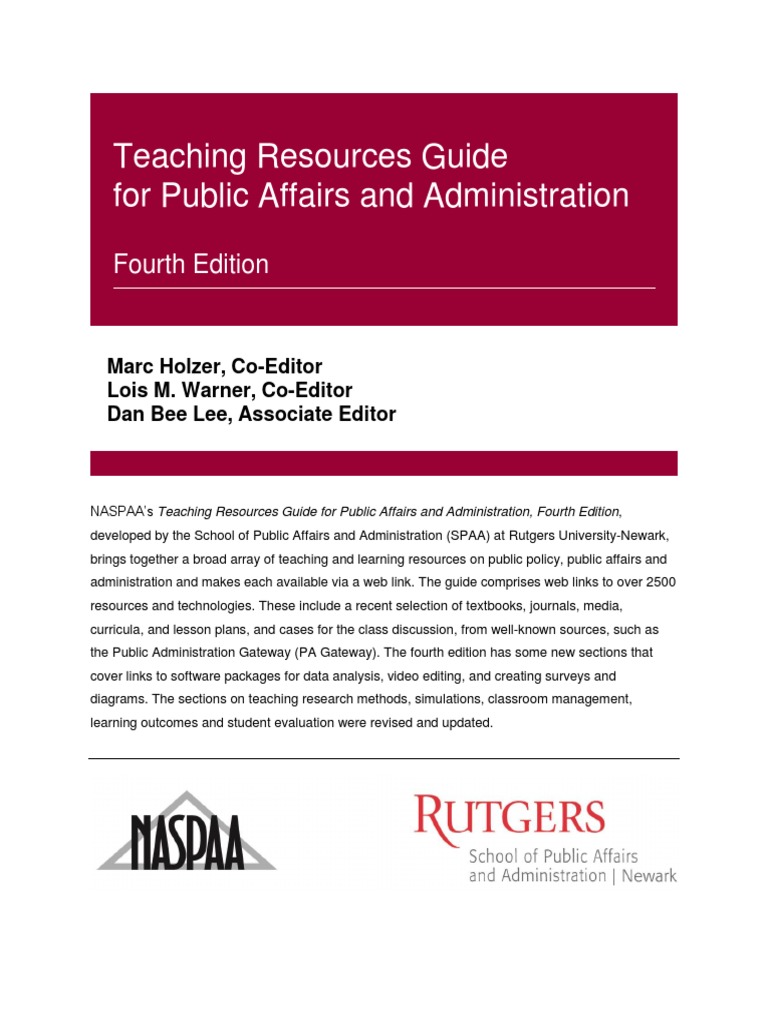 Teaching Resources Guide 4thed 2017 PDF | PDF | E Government | Public ...