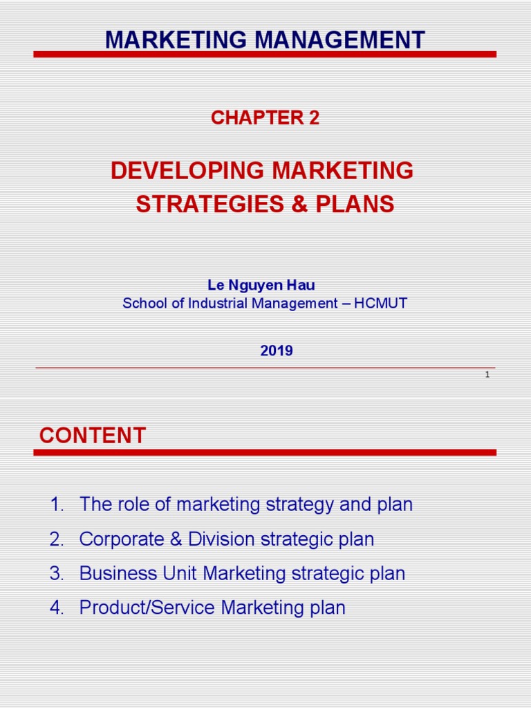 0 Ch2 - Strategies and Plans - Hau | PDF | Strategic Management ...