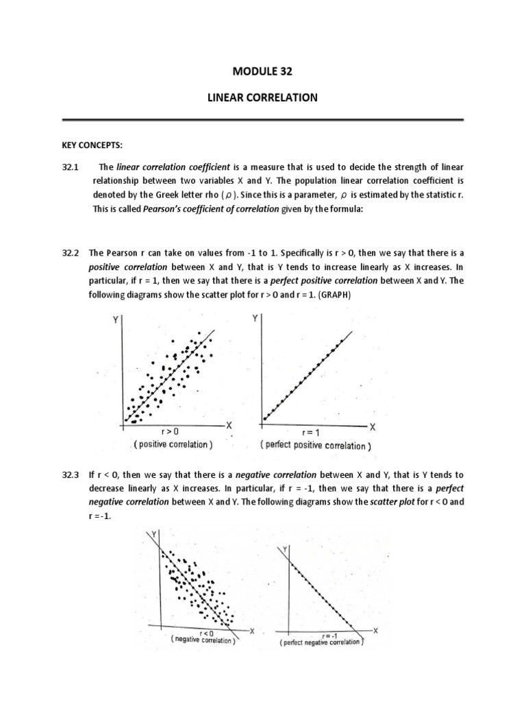 Correlation and Regression 32 | PDF | Correlation And Dependence | Statistical Inference