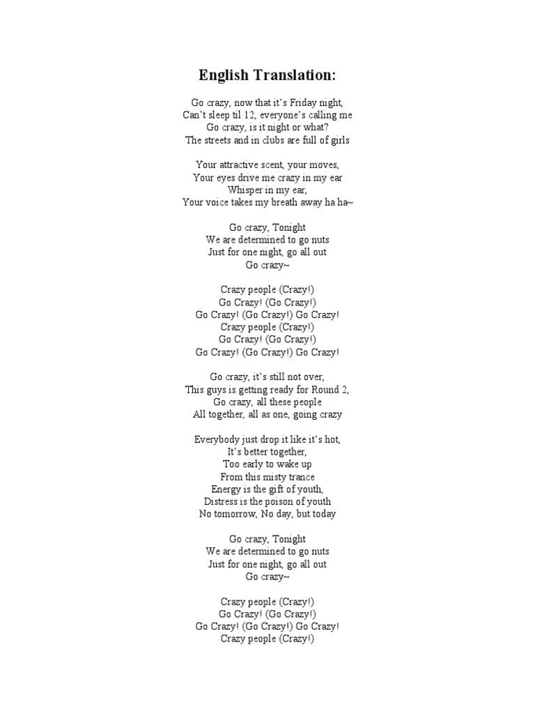 2pm Go Crazy | PDF | Artists