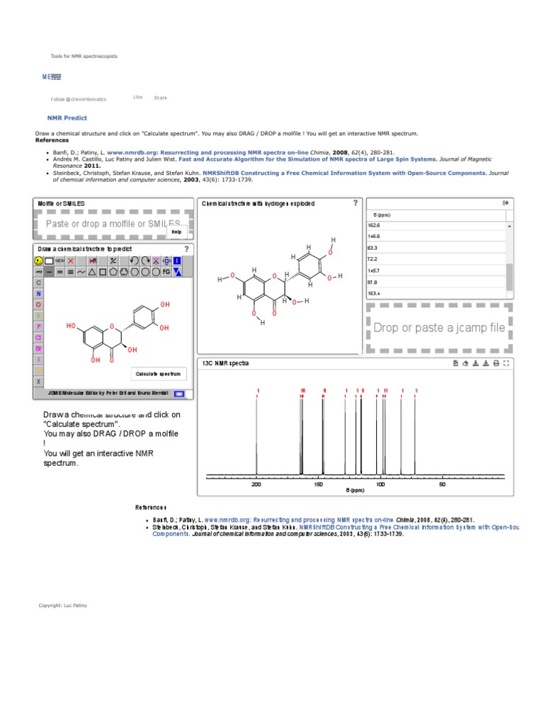 Predict 13C Carbon NMR Spectra | PDF | Nuclear Magnetic Resonance ...