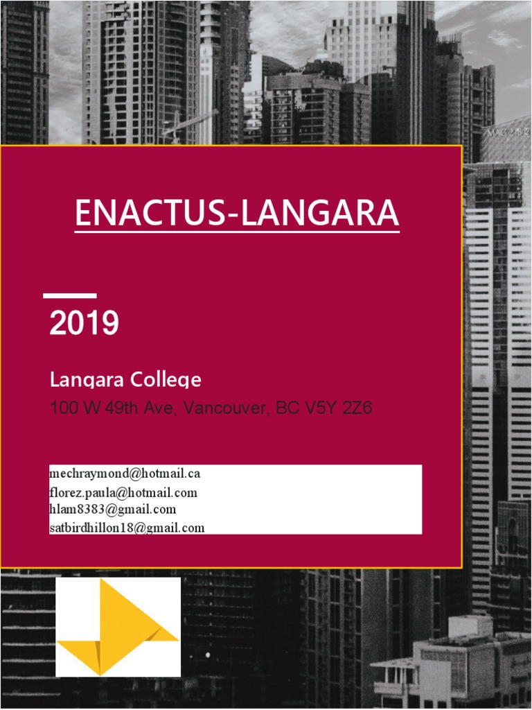 Enactus Langara Official Document PDF | PDF | Entrepreneurship | Social ...