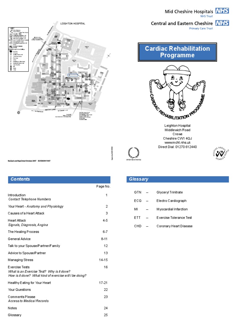 Cardiac Rehab Booklet | PDF | Myocardial Infarction | Heart