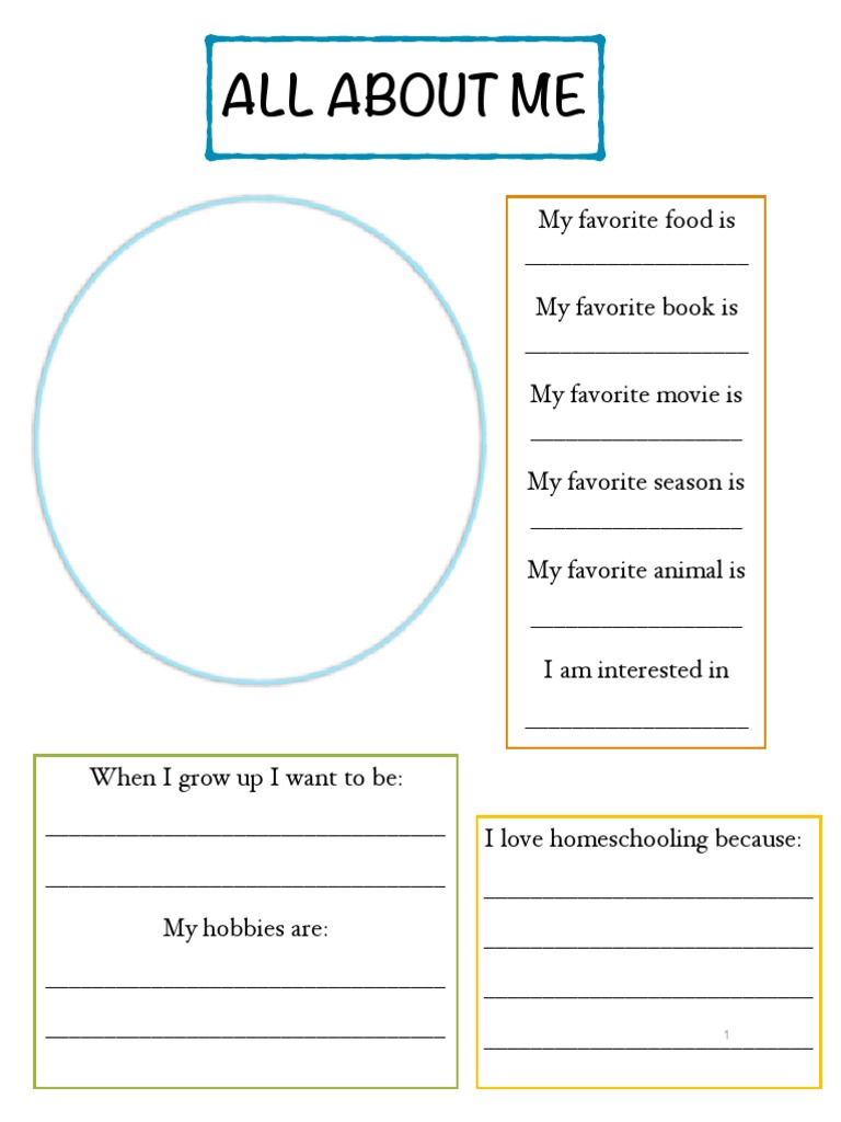 All About Me | PDF