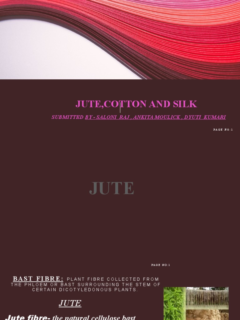 Fabric Science Fibre Analysis | PDF | Jute | Fibers