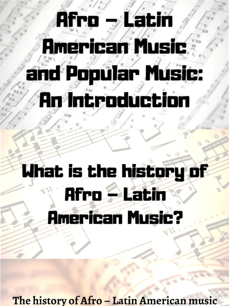 Afro-Latin American Music | PDF