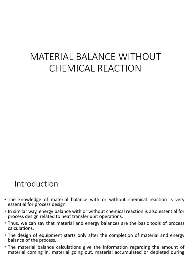 Material Balance Without Chemical Reaction PDF | PDF | Crystallization | Solubility