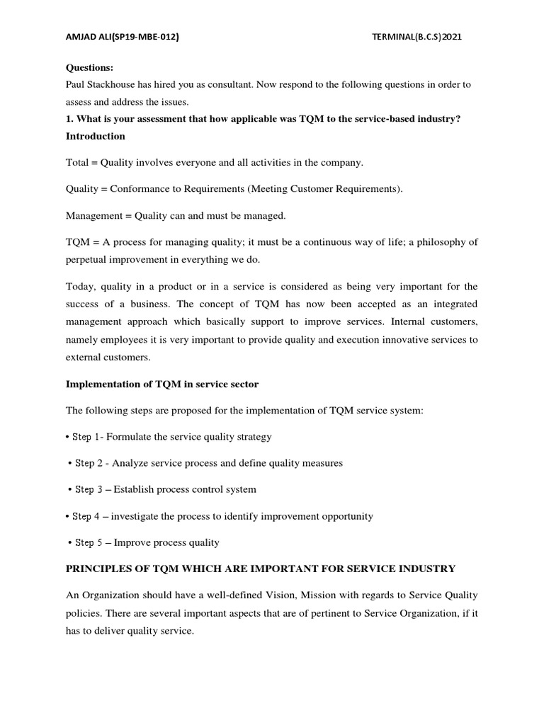 Final Paper of Bcs (Amjad Ali) | PDF | Career & Growth | Business