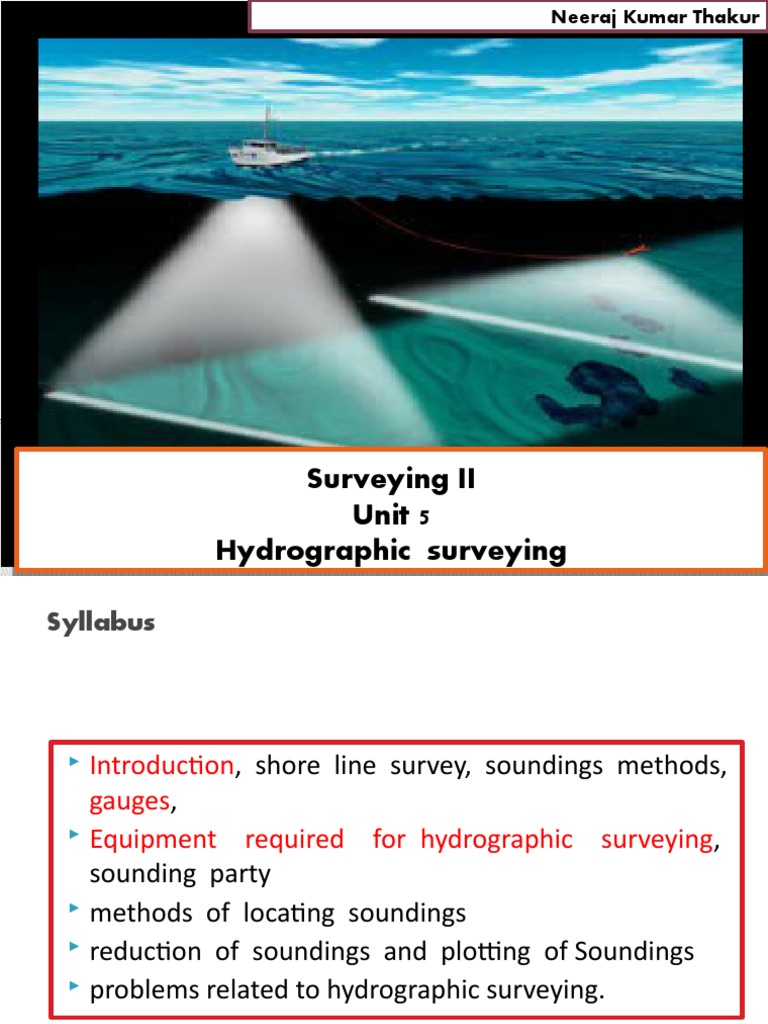 Hydrographic Surveying Guide | PDF | Tide | Surveying